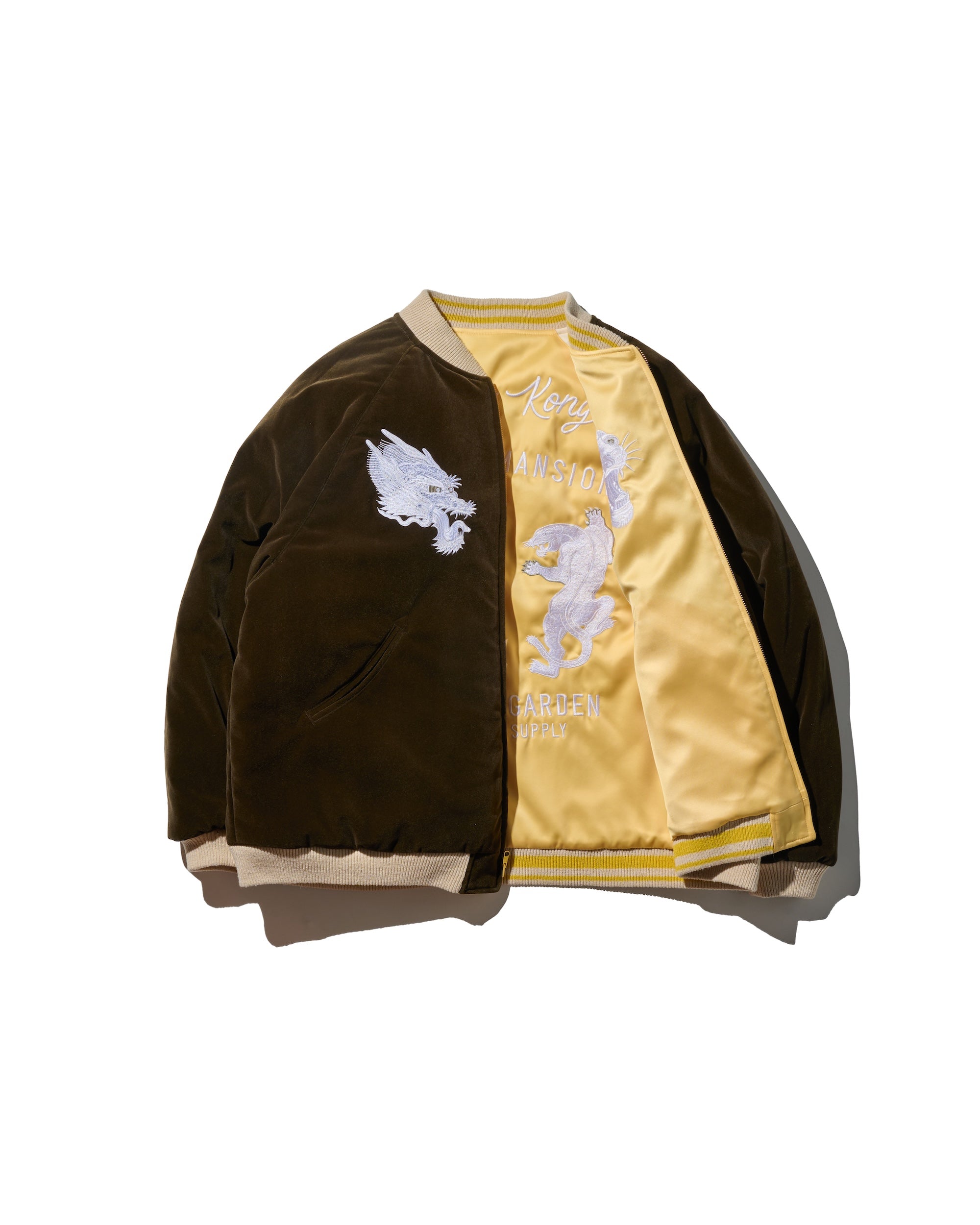 GRS SIGNATURE SOUVENIR JACKET / PALE YELLOW & HAZEL – GrowthRing ...